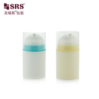 China PA602 30ml 50ml 80ml 100ml 120ml 150ml 200ml PP Natural Clear Glossy Surface Matte Finished Available Airless Lotion Bottle No Leakage for sale