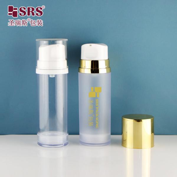 A0215 50ML 120ML 150ML Empty Plastic Stylish Durable AS Vacuum Airless Lotion Bottle Perfect for Indoor and Outdoor Use