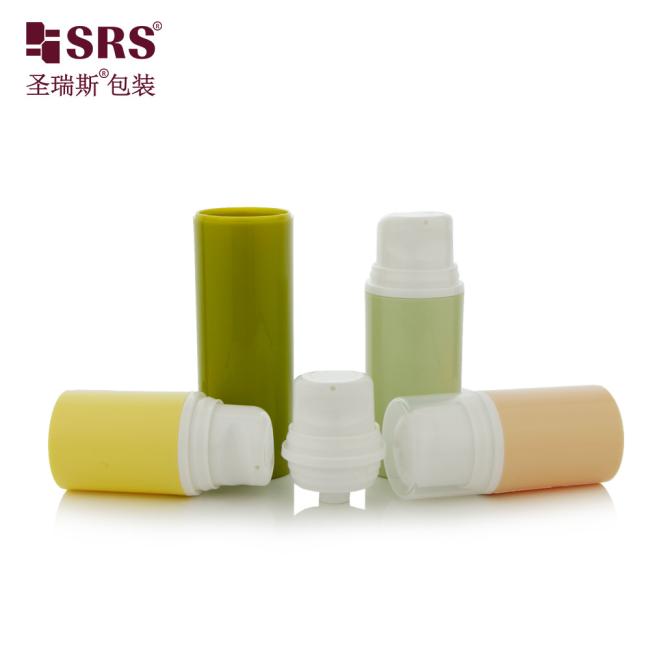 PA203A 15ml 30ml 50ml Empty PP PCR Injection Custom Color Glossy Airless Lotion Pump Bottle For Cosmetic