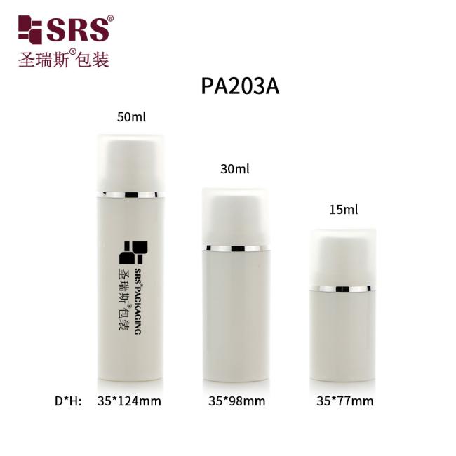 PA203A 15ml 30ml 50ml Empty PP PCR Injection Custom Color Glossy Airless Lotion Pump Bottle For Cosmetic