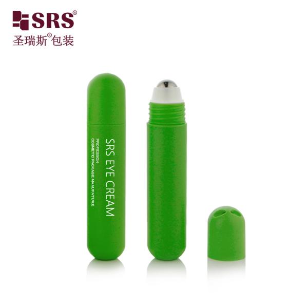 RPPG 25ml Round Bottom Plastic PP PCR Recycled Antiperspirant Liquid Roller Bottle With Dome Cap With Printing Logo