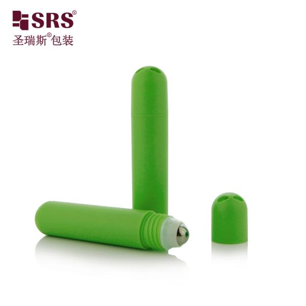 RPPG 25ml Round Bottom Plastic PP PCR Recycled Antiperspirant Liquid Roller Bottle With Dome Cap With Printing Logo