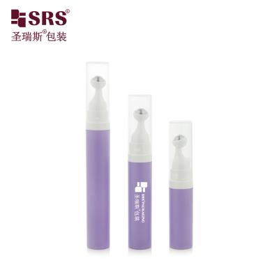 中国 A0035 7.5ml 10ml 15ml 塗料 凍った紫色 カスタムカラー 美しいプラスチック PP PCR リサイクル素材 血清ボトル上の空気のないロール 販売のため