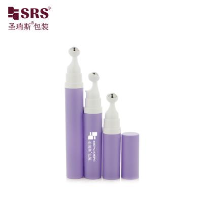 China A0035 7.5ml 10ml 15ml Pintura Morada Morada Color personalizado Plástico bonito PP PCR Material reciclado Sin aire Rollo en botella de suero en venta