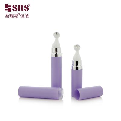China A0035 7.5ml 10ml 15ml Pintura Morada Morada Color personalizado Plástico bonito PP PCR Material reciclado Sin aire Rollo en botella de suero en venta