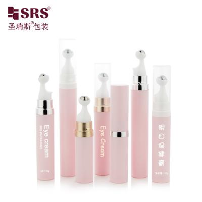 中国 A0035 空気のないスタイル デザイン カスタマイズ 塗装 金属色 ピンク プレス 眼ジェルのボトル上のロール 販売のため