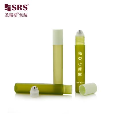 China RPP-15ML Contenedor de embalaje para botellas de plástico acabado de color verde mate semitransparente para inyección en venta