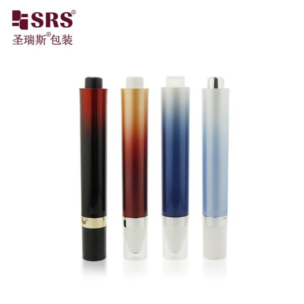 AY 10ML 15ML PP PCR Press Design Riciclata Ballina di acciaio a rotoli senza aria Massaggio Crema per gli occhi Bottiglia di imballaggio