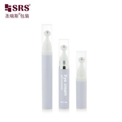 China A0035 Botellas de rodillo de PP sin aire para uso en viajes de 7,5 ml, 10 ml y 15 ml para la prensa de rollo de crema para ojos en venta