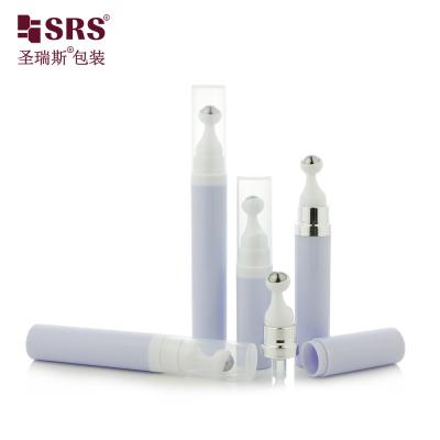 China A0035 Botellas de rodillo de PP sin aire para uso en viajes de 7,5 ml, 10 ml y 15 ml para la prensa de rollo de crema para ojos en venta