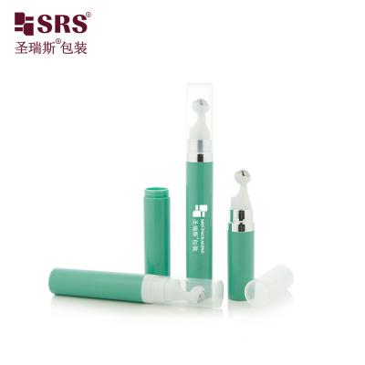Китай A0035 7.5ml 10ml 15ml Travel Pocket Size Plastic PP PCR Round Airless Pump Bottle Snap-on Design Roll On Serum Bottle (Пластик с круглой ПКР-процедурой, не содержащий воздуха) продается