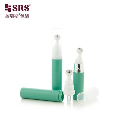 Китай A0035 7.5ml 10ml 15ml Travel Pocket Size Plastic PP PCR Round Airless Pump Bottle Snap-on Design Roll On Serum Bottle (Пластик с круглой ПКР-процедурой, не содержащий воздуха) продается