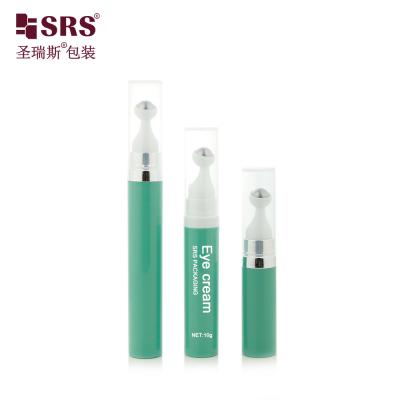 Китай A0035 7.5ml 10ml 15ml Travel Pocket Size Plastic PP PCR Round Airless Pump Bottle Snap-on Design Roll On Serum Bottle (Пластик с круглой ПКР-процедурой, не содержащий воздуха) продается