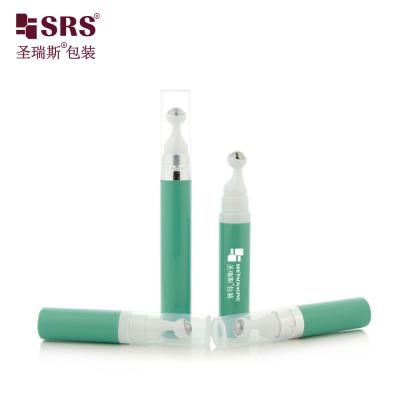 Китай A0035 7.5ml 10ml 15ml Travel Pocket Size Plastic PP PCR Round Airless Pump Bottle Snap-on Design Roll On Serum Bottle (Пластик с круглой ПКР-процедурой, не содержащий воздуха) продается