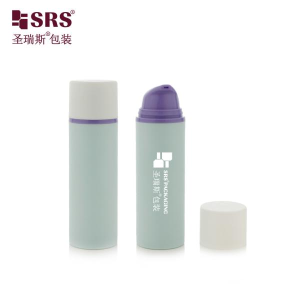 PA0203 15ml 30ml 50ml Empty Cosmetic Packaging Injection Round Custom Color PP PCR Recycled Airless Pump Bottle Lotion