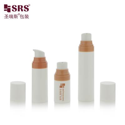 Cina PA0204 15ml 30ml 50ml Pompa a iniezione rosa Personalizzazione PP PCR Materiale riciclato Bottiglia senza aria lucida Per crema viso in vendita