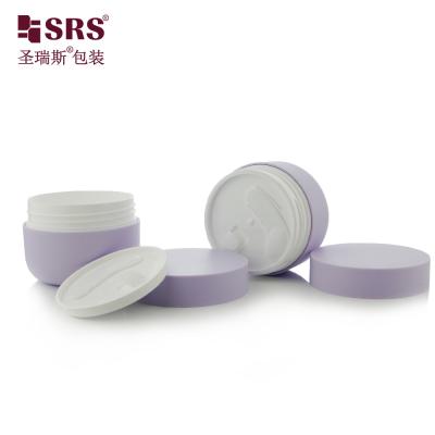 Cina SRSOA 100g Fondo rotondo Custom Frosted Color Plastic PP Cream Jar Packaging Logo Printing in vendita