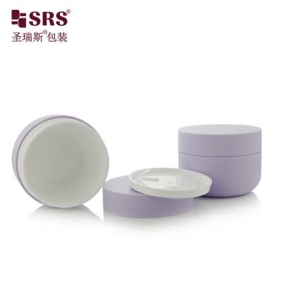 Cina SRSOA 100g Fondo rotondo Custom Frosted Color Plastic PP Cream Jar Packaging Logo Printing in vendita