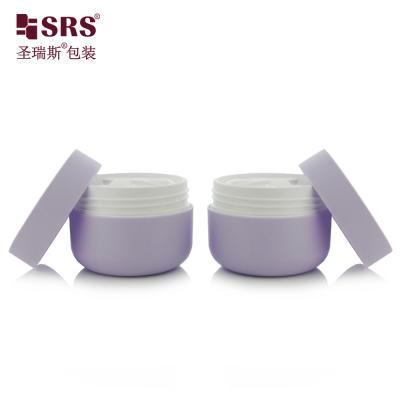 Cina SRSOA 100g Fondo rotondo Custom Frosted Color Plastic PP Cream Jar Packaging Logo Printing in vendita