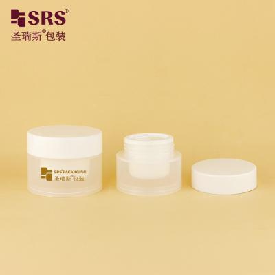 中国 SRSR 30g 50g 空のインジェクション化粧品 プラスチッククリームボトル 交換可能な冷凍透明容器 販売のため