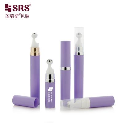 中国 A0035 7.5ml 10ml 15ml 空っぽ スナップオン デザイン 空気なし ロールオン ボトル 眼のセラム ジェル スキンケア アプリケーション 販売のため