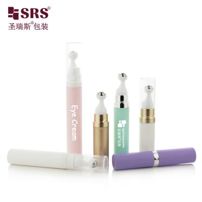 中国 A0035 7.5ml 10ml 15ml 空っぽ スナップオン デザイン 空気なし ロールオン ボトル 眼のセラム ジェル スキンケア アプリケーション 販売のため