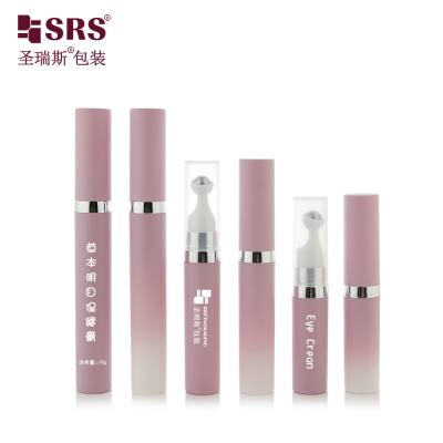 中国 A0035 7.5ml 10ml 15ml 空っぽ スナップオン デザイン 空気なし ロールオン ボトル 眼のセラム ジェル スキンケア アプリケーション 販売のため