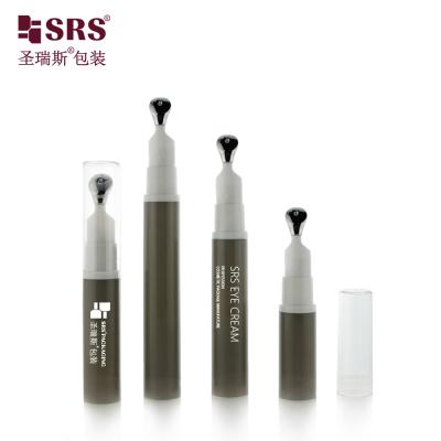 中国 A0031B 5ml 10ml 12ml 15ml メタル亜鉛ヘッドアプリケーター付き空エアレスポンプボトル カスタマイズ アイジェル包装 販売のため