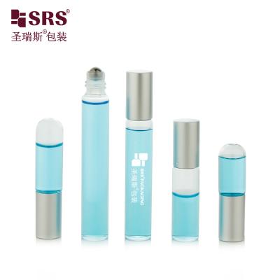 China BLP Botella roll-on de vidrio ámbar transparente para tubo de 1 ml~10 ml, aplicador de bola de acero inoxidable 304 para aceite esencial en venta