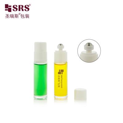 China BLPB 15ml Transparente Mayorista Personalización Molde Botella de Vidrio Roll On Con Interruptor Rodillo Bolas de Acero Botellas Para Perfume en venta