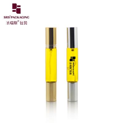 China BLPD Mold Empty Transparent Glass Roll On Bottle Dual Double Ended Bottles For Essential Oil for sale