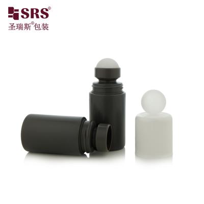 China RPPC1-60ML Wholesale Customize Colored Matte Glossy Roll On Deodorant Bottle With Child Resistant Cap for sale