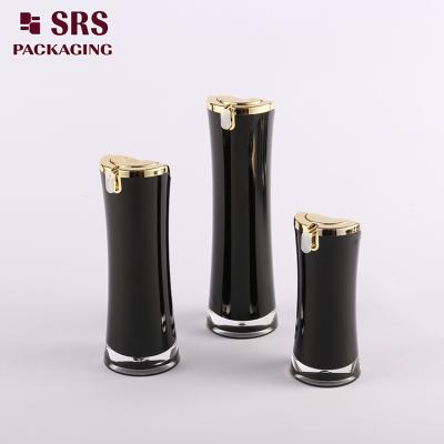 China Chinesische Kosmetikhersteller spezielle Form schwarze Hautpflegeflaschen zu verkaufen