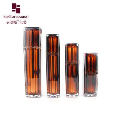 China Durchsichtige Lotionsflasche L054 15ml 30ml 50ml 100ml Plastikcremeflasche mit Pumpe zu verkaufen