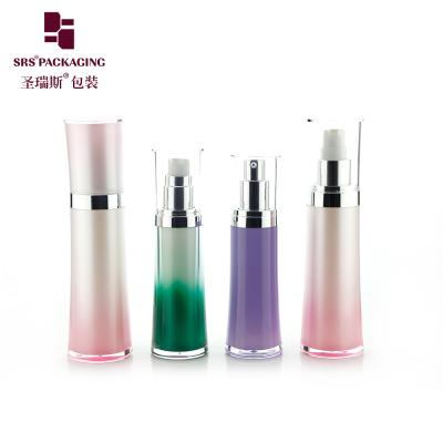 China L094 SRS acrylic skin care cream cosmetic empty packaging with pump luxury plastic packaging for sale