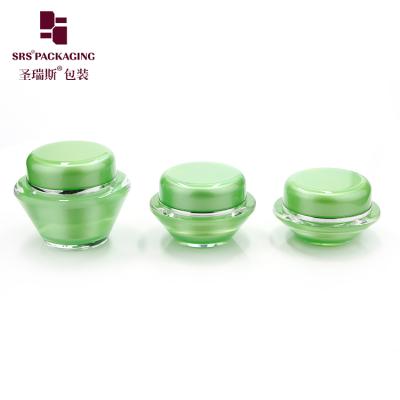 China J070 frasco vazio verde para creme de caracol à venda