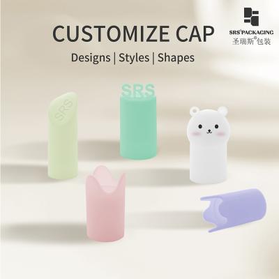 China New Arrival Customized Mold PP Cap Unique Shape With Logo Pad Printing Luxury Cute Caps for sale
