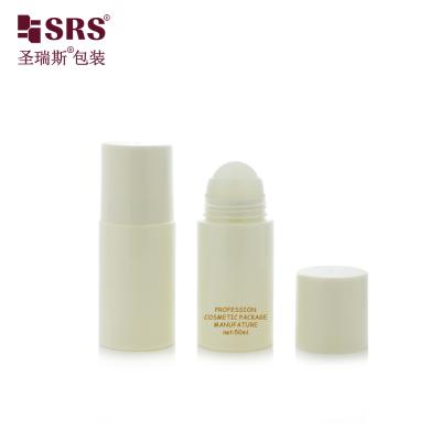 China PET30-50ml 60ml 90ml Round PET Round Shape Injection Clear Roll On Gel Bottle for sale
