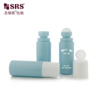 China 75ml Round Plastic Roll‑on Bottle Empty Deodorant Roller Bottle Multiple Optional Caps for sale