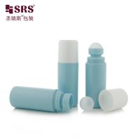 China 75ml Round Plastic Roll‑on Bottle Empty Deodorant Roller Bottle Multiple Optional Caps for sale