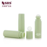 China 90ml Cylindrical Plastic Roll‑on Bottle Empty Cosmetic Roller Bottle For Deodorant for sale