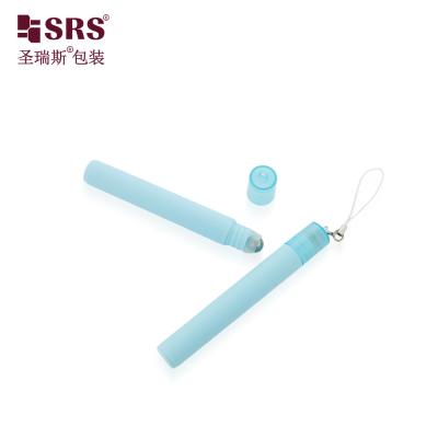 China Custom PCR Plastic Roll On Bottle With Lanyard Hook for Eye Serum Refreshing Liquid Packaging for sale