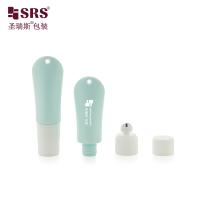 China KG2 20ML Oblate Shape Empty Customized Roller Ball Bottle With Switch Collar With Printed Logo for sale