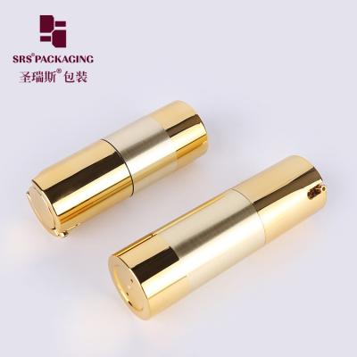 Cina oro argento all'ingrosso lozione cosmetica 15ml 50ml pompa senza aria in vendita