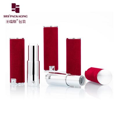 Cina stocks rosso lusso all'ingrosso vuoto a forma rotonda campione tubo di rossetto in vendita