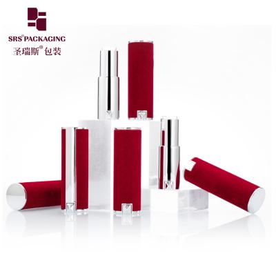 Cina stocks rosso lusso all'ingrosso vuoto a forma rotonda campione tubo di rossetto in vendita