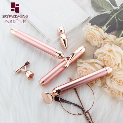 Cina diversi massaggi testa rosa oro vibrante sollevare il contorno del viso massaggiatore utensili facciali in vendita