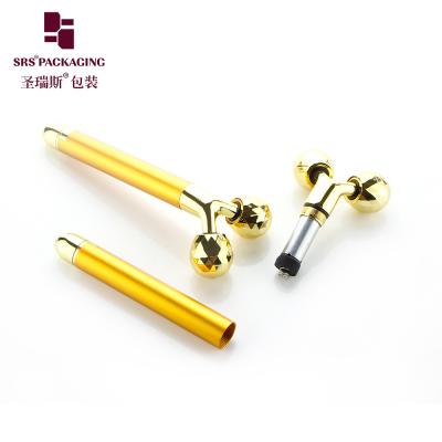 Cina all'ingrosso oro lusso vibrante face lifting a forma di Y strumento di massaggio per la bellezza facciale in vendita