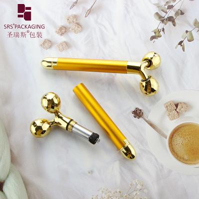 Cina all'ingrosso oro lusso vibrante face lifting a forma di Y strumento di massaggio per la bellezza facciale in vendita