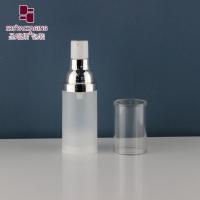 China 15ml 30ml 50ml Empty PP Plastic Translucent Recyclable Foundation Airless Plastic Pump Bottles for sale